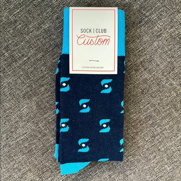 Underwear & Socks | Custom Blue And Black Socks | Poshmark